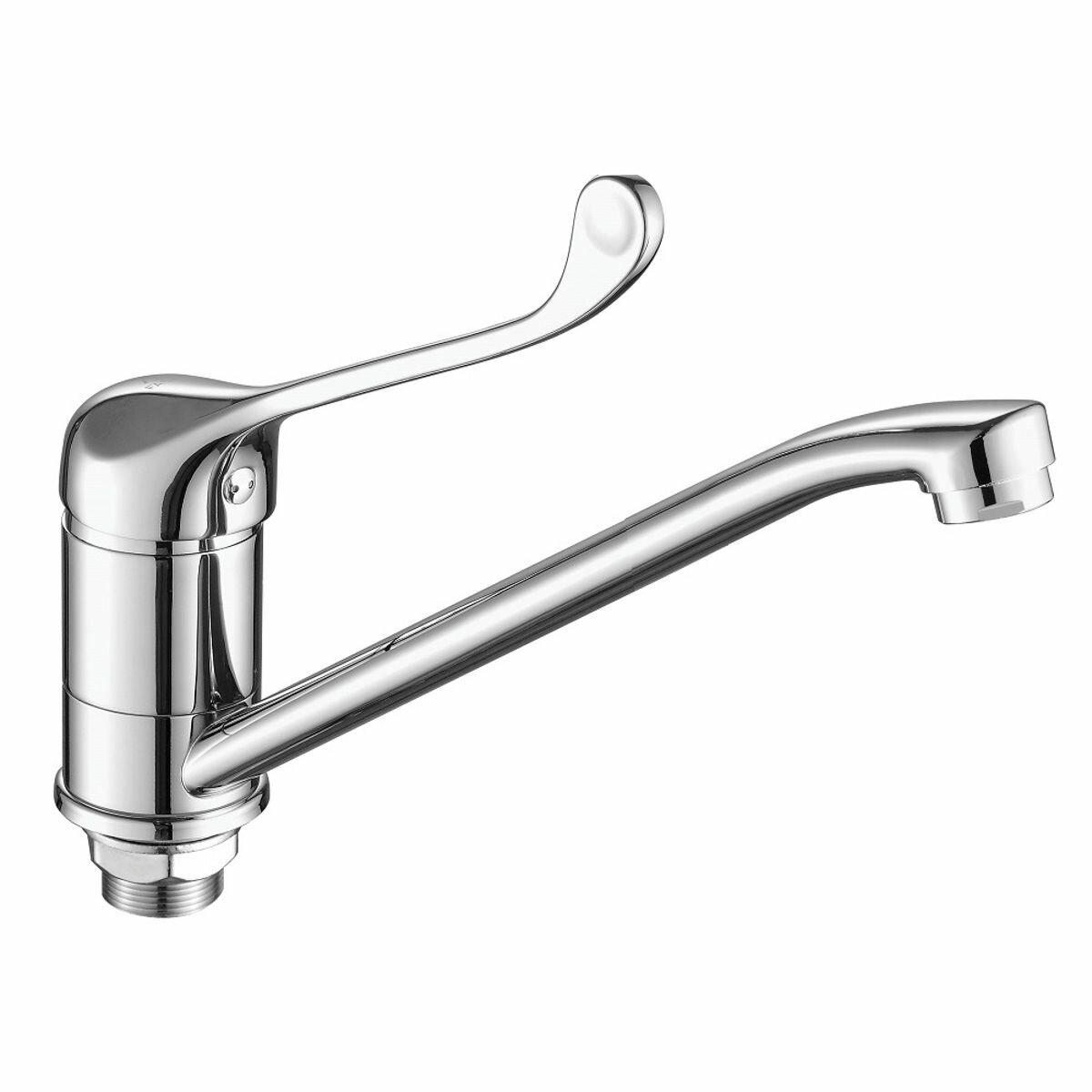 Смеситель для умывальника Fashun локтевой, хром, излив 122 мм, картридж 40 мм