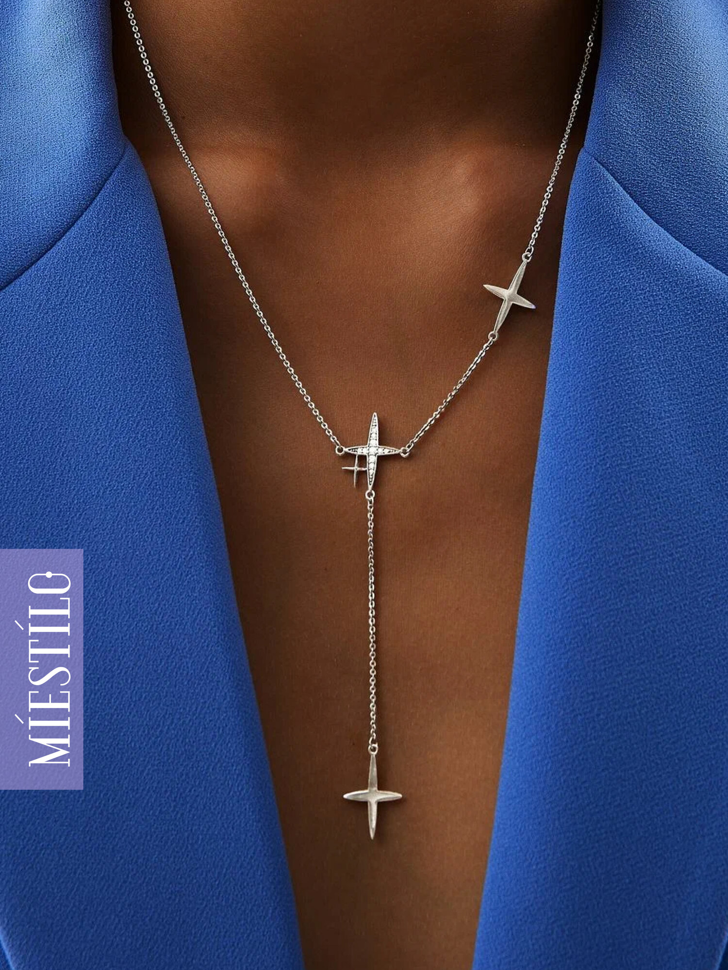 Колье, серебро, 925 проба, родирование, фианит