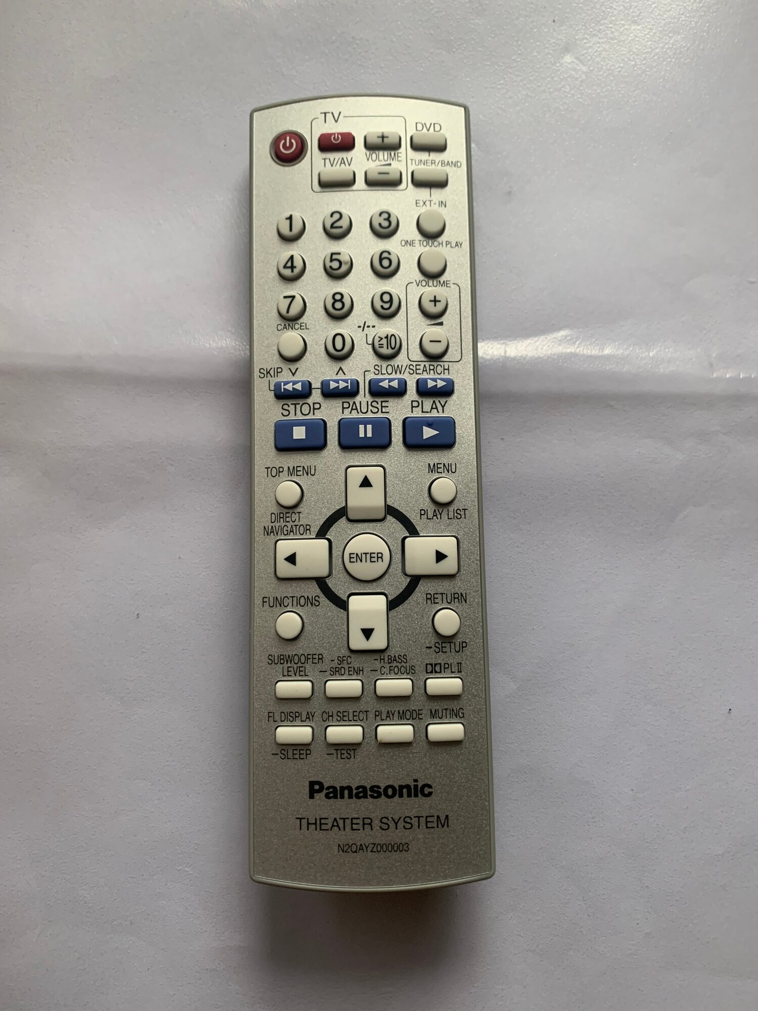 Пульт д/у Panasonic N2QAYZ000003, для SC-HT895EE-S/SC-HT995EE-S
