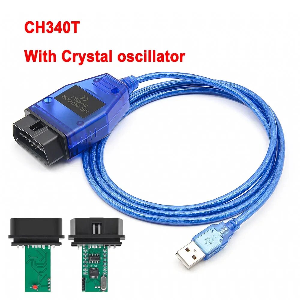 VAG KKL 409.1 с CH340T OBD 2 OBD2 Автомобильный диагностический интерфейсный кабель vag com 409 1 для VW/Audi/Skoda/Seat Auto Scanner Tool CH340T Chip