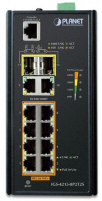 Коммутатор промышленный Planet IGS-4215-8P2T2S