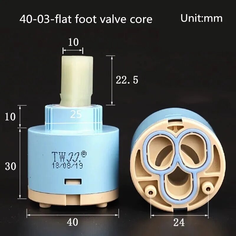 Картридж для смесителя с высоким штоком 25/35/40 мм, керамический картридж для смесителя, аксессуары для кухонных и ванных смесителей, для кухни, ванной, раковины, душа