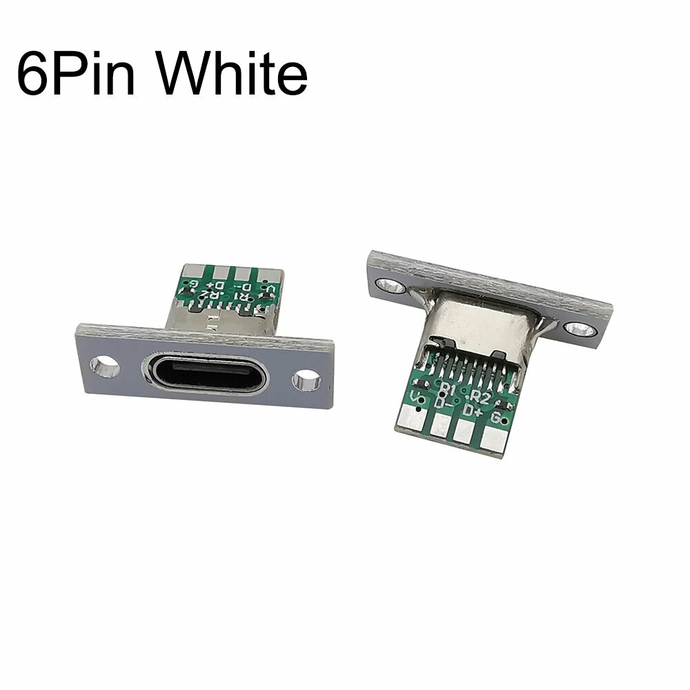 USB Type-C разъемы ALLiSHOP 2Pin 4Pin 6Pin 6Pcs, 6Pin