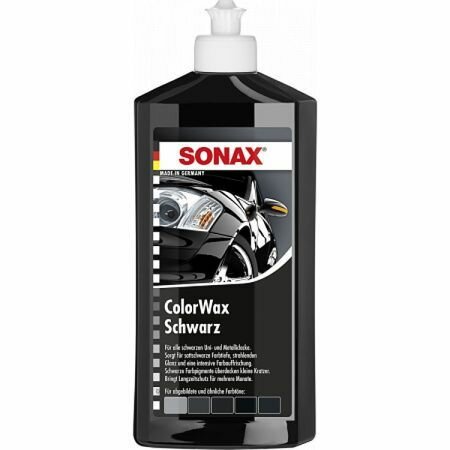 Sonax ColorWax Schwarz Автомобильный полироль, чёрный 500мл.