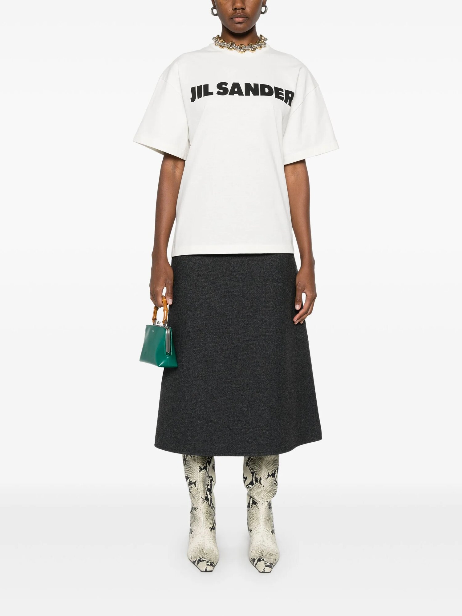 Футболка Jil Sander, размер S, бежевый — фото 1