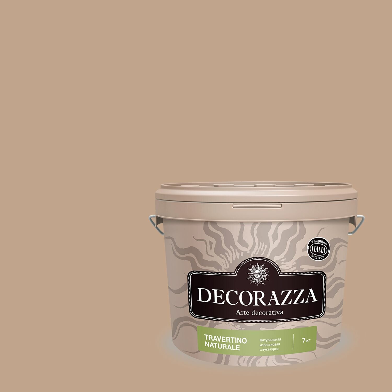 Декоративная известковая штукатурка с эффектом камня Decorazza Travertino Naturale (7кг) TRN 10-03