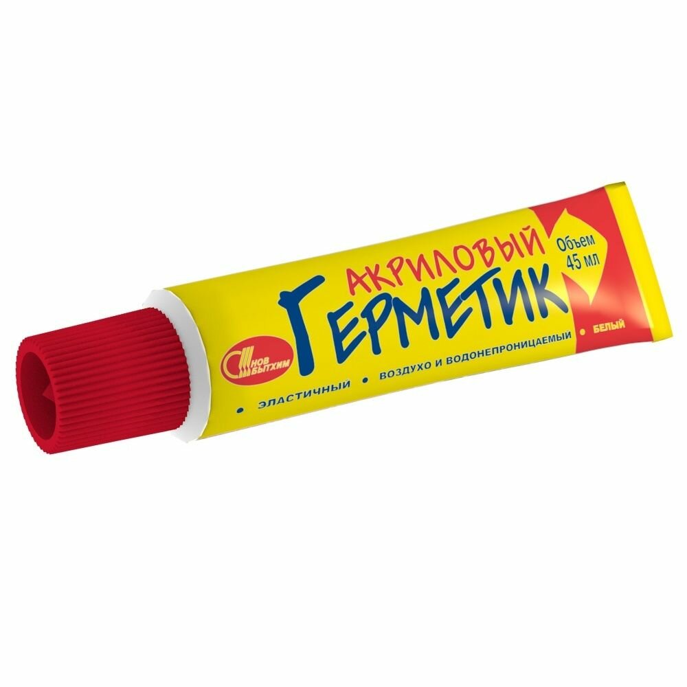 Герметик акриловый универсальный Новбытхим (45мл) белый