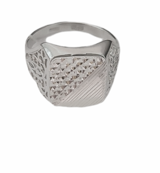 Печатка, серебро, 925 проба, родирование