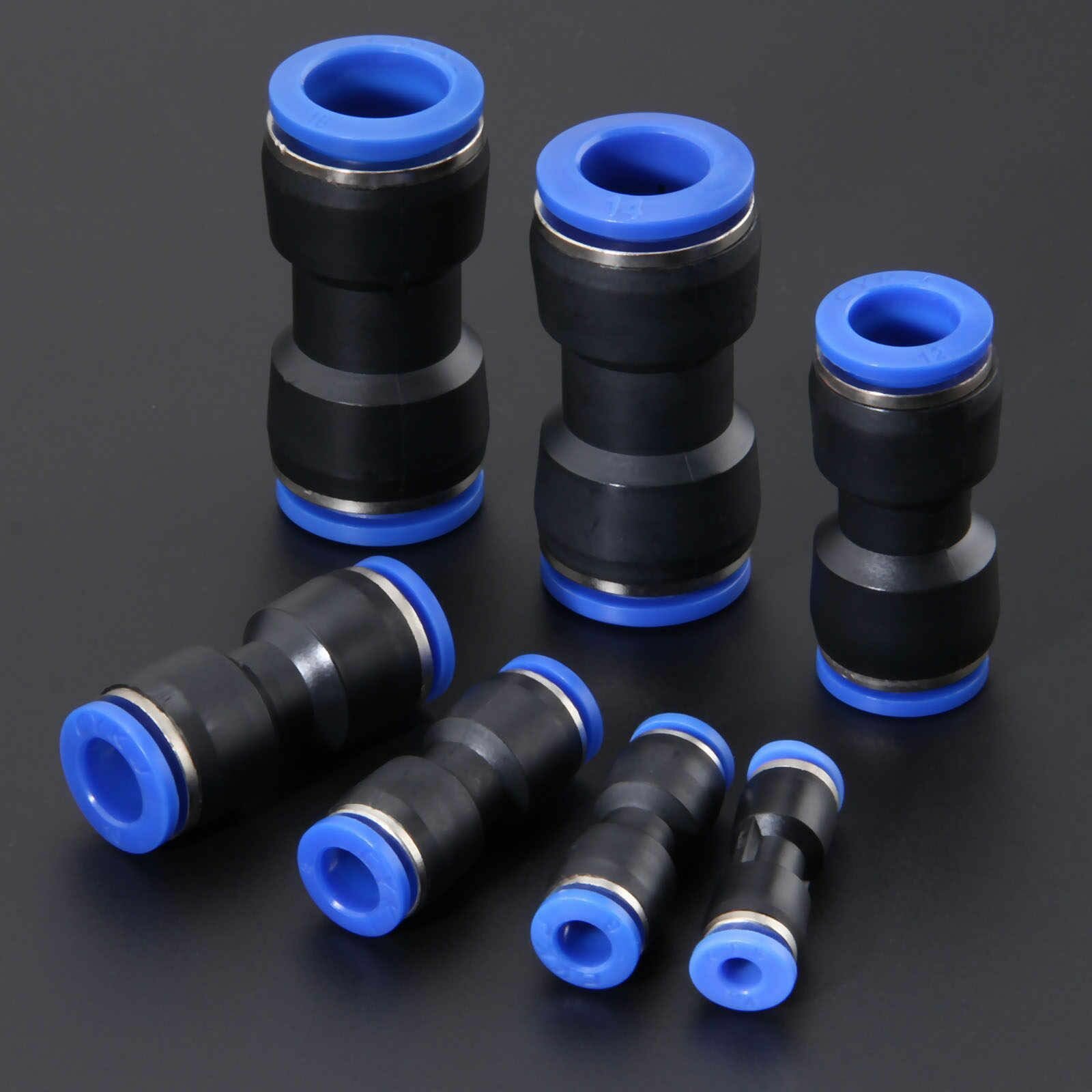 Фитинг тормозных трубок пластиковый / прямой / 12мм NEW