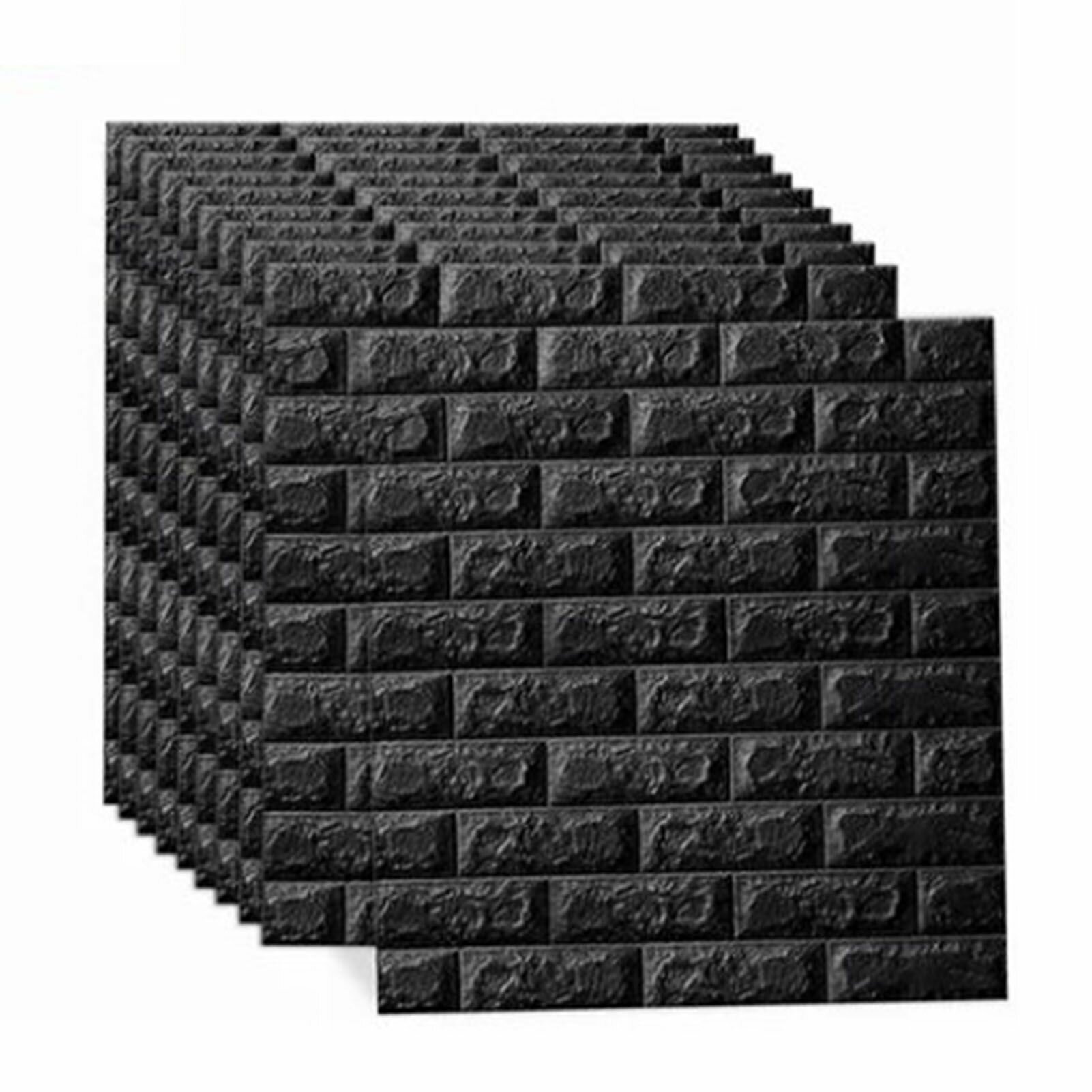 10 шт. черные обои 3D стикер на стену водостойкие самоклеящиеся обои 35x38 см