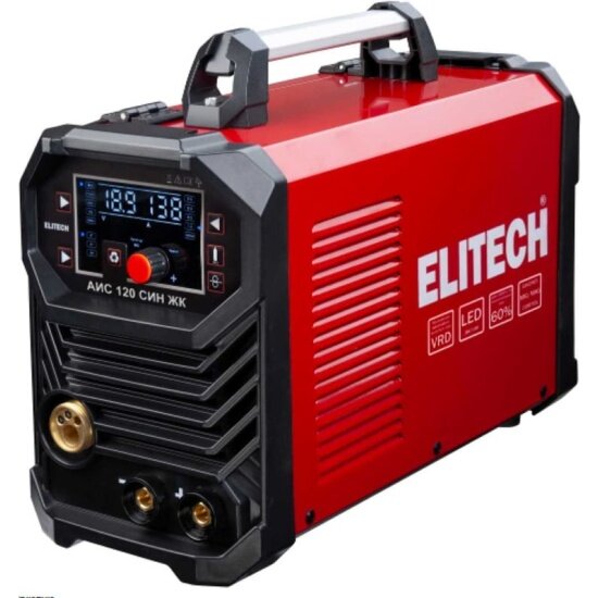 Сварочный Elitech инвертор MIG/MAG АИС 120 СИН ЖК 204747