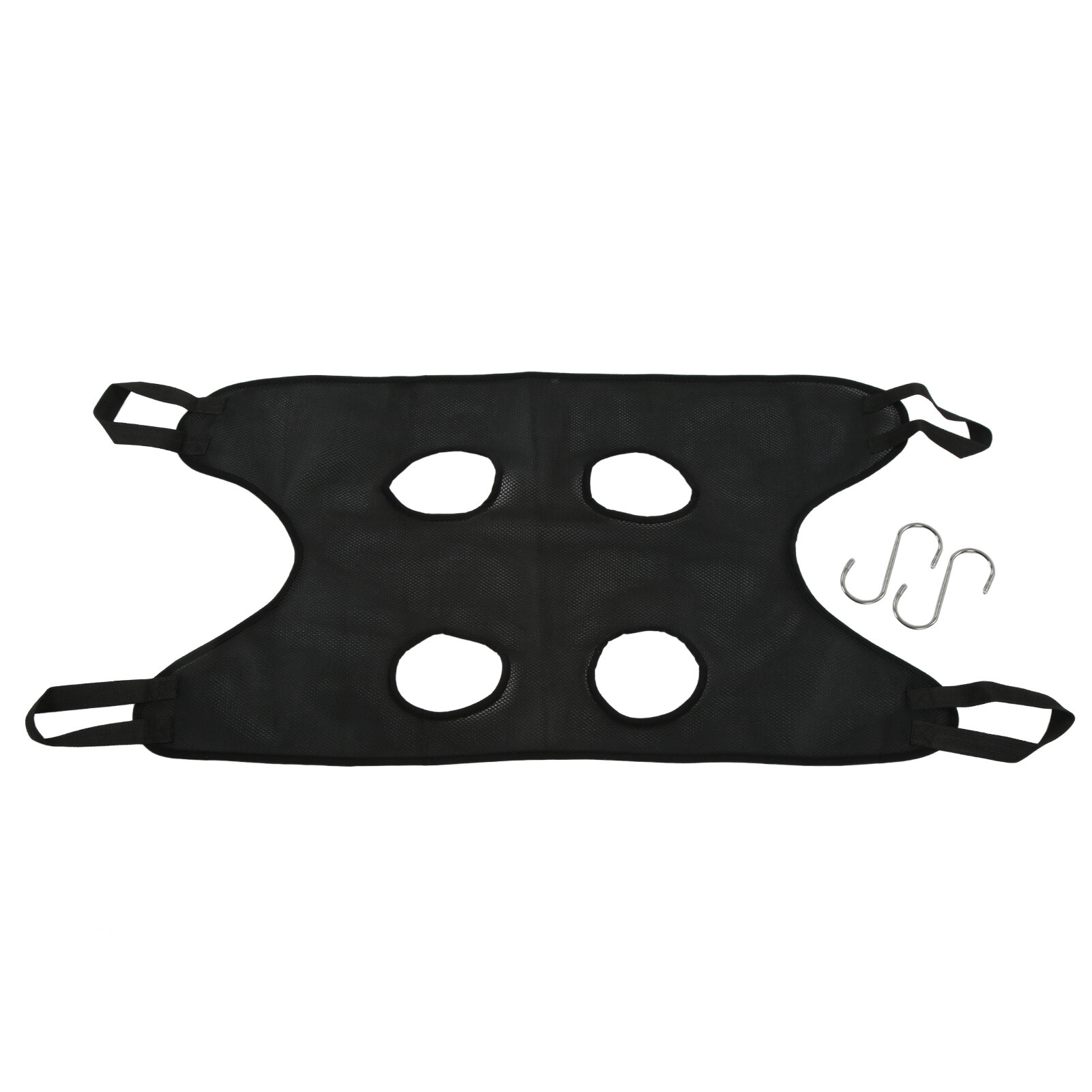 Дышащий гамак для груминга собак, слинг для купания, мытья, стрижки когтей, черный, 81x48 см.