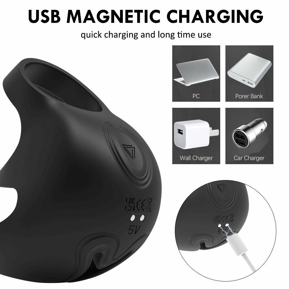 Вибратор-массажер для яичек, беспроводной пульт дистанционного управления, секс-игрушки, кольцо для пениса для мужской мастурбации