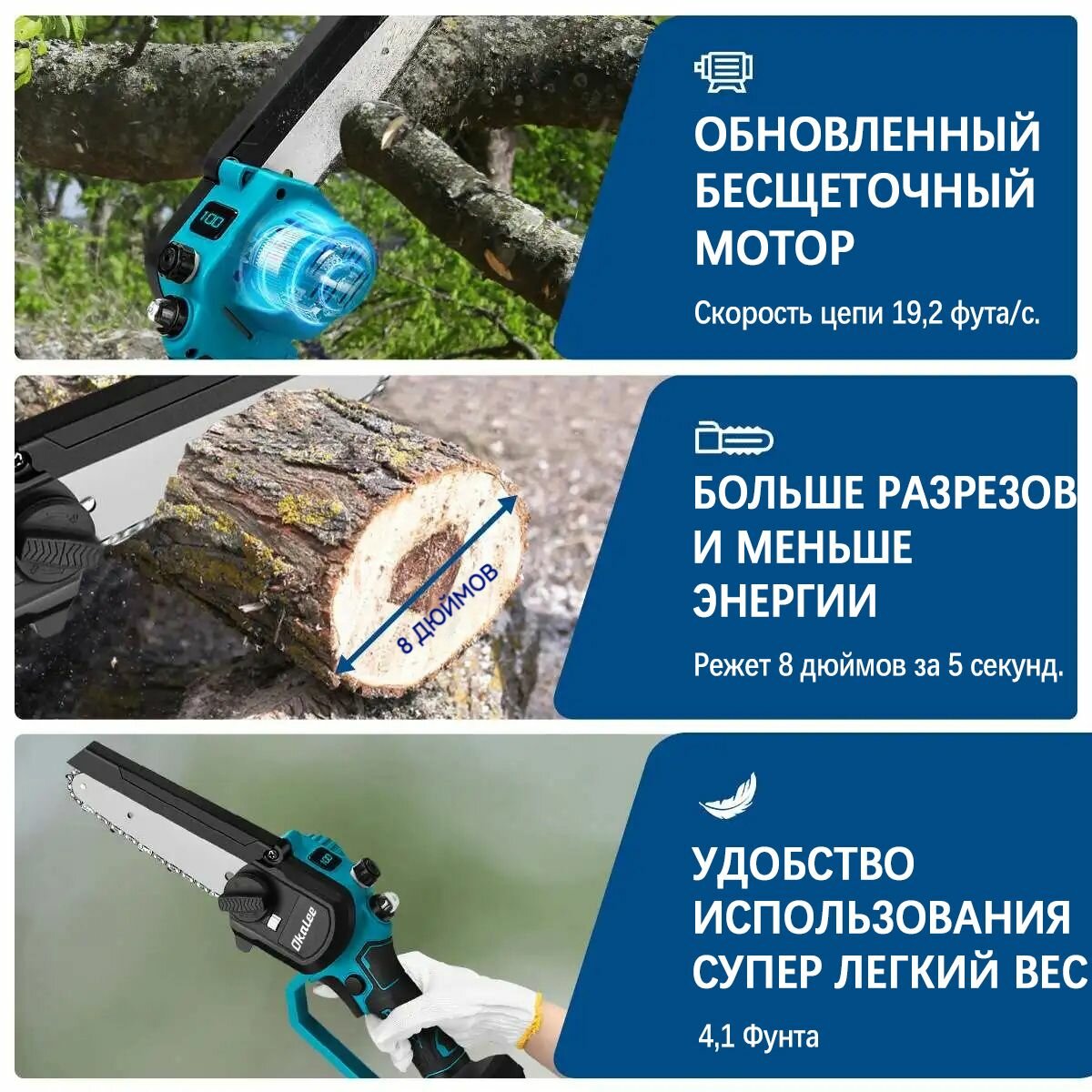 Цепная электропила — фото 1