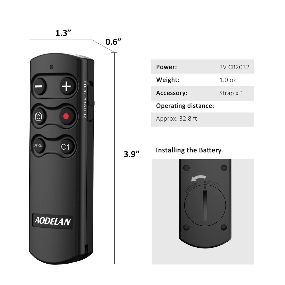 AODELAN RMT-P1BT Черный пульт для Sony
