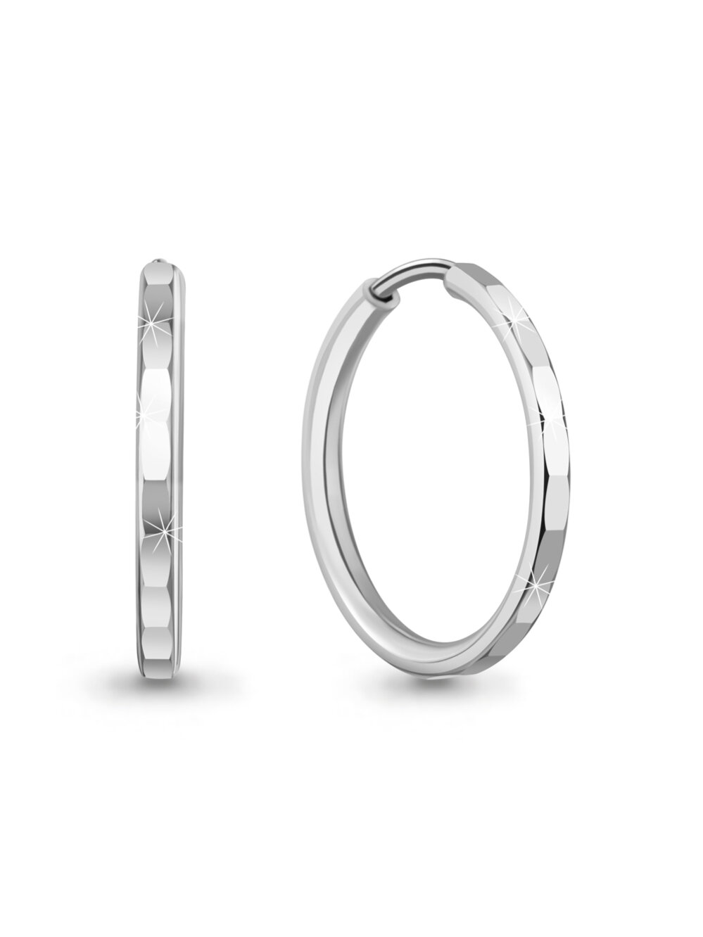 Серьги конго, серебро, 925 проба
