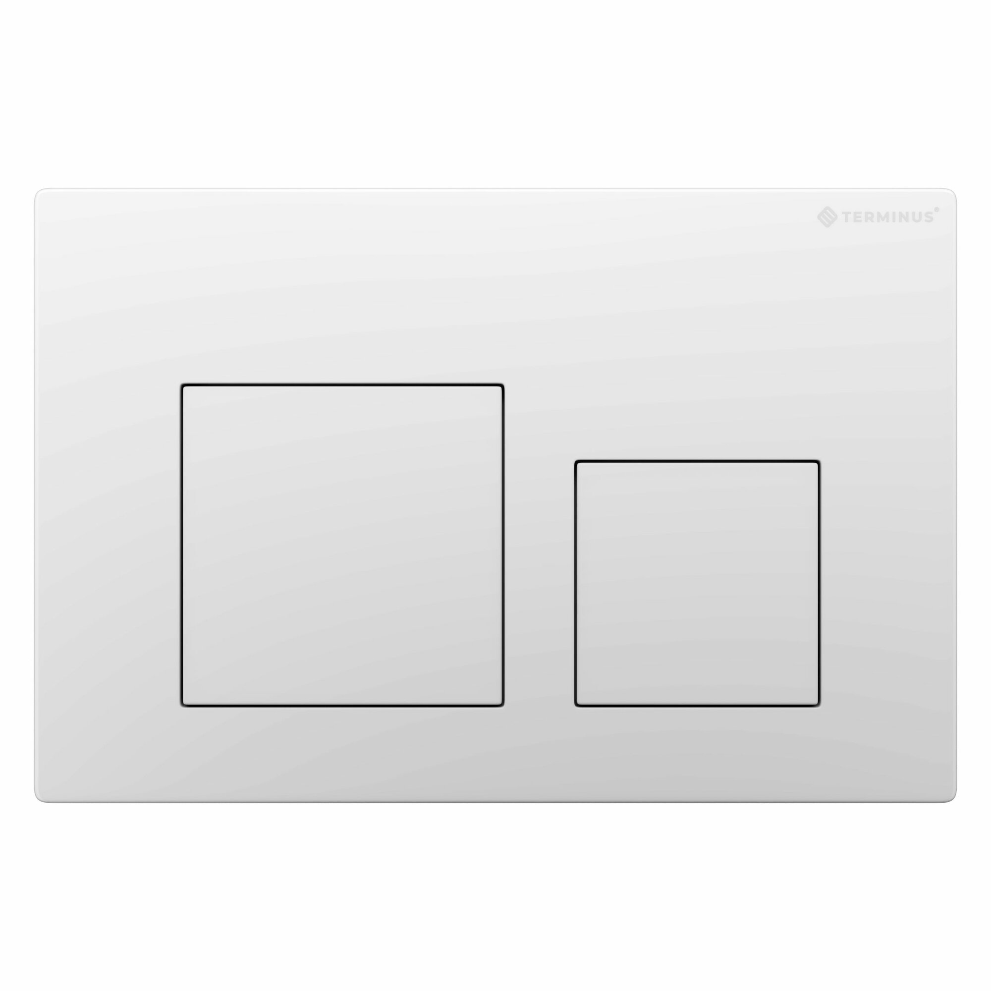 Клавиша смыва для инсталляции Terminus Classic кнопка квадрат цвет белый