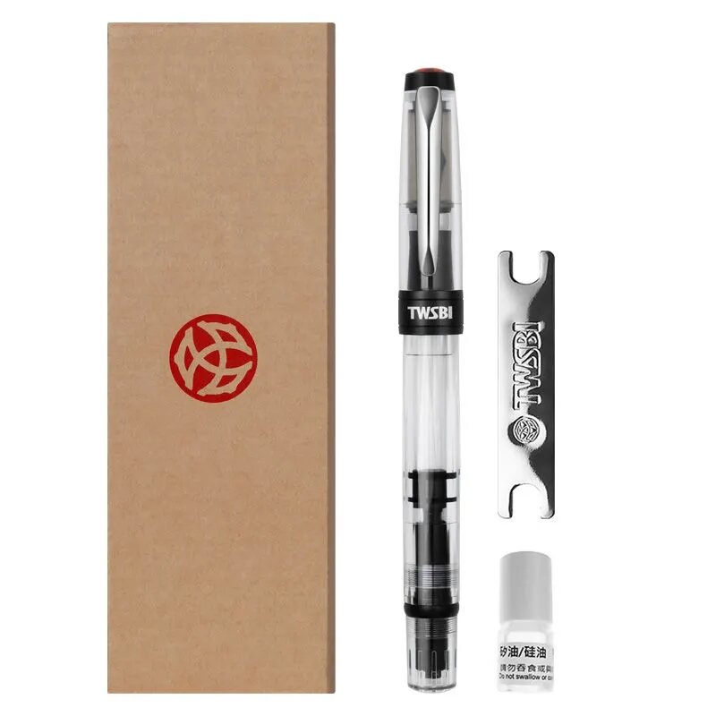 Ручка перьевая TWSBI 580ALR fountain pen black limited edition student dedicated men's business