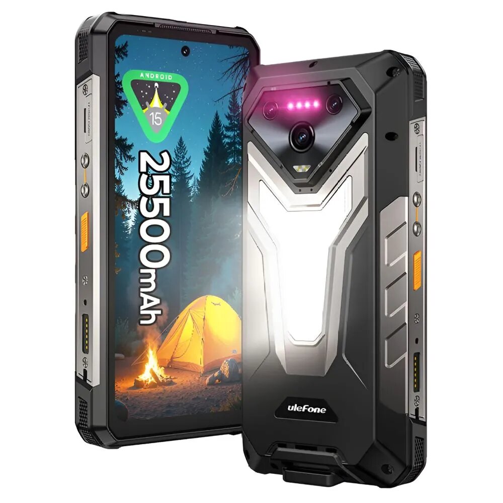 Смартфон Ulefone Armor 34 Global 16/512G, 6.95", 25500 mAh, Чёрный