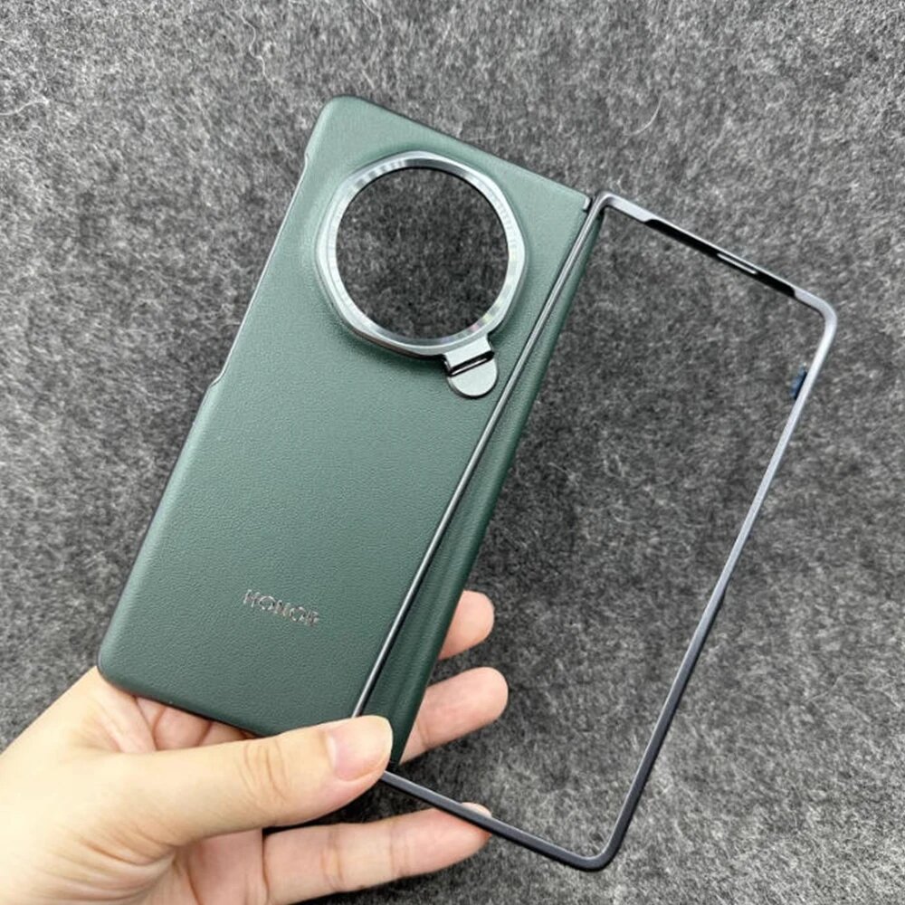 Оригинальный кожаный чехол для телефона Honor Magic V3 FCP-N49, противоударная задняя крышка, Green