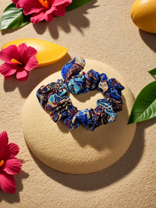 Резинка для волос с ушками, Coma Lab, синий в стиле boho