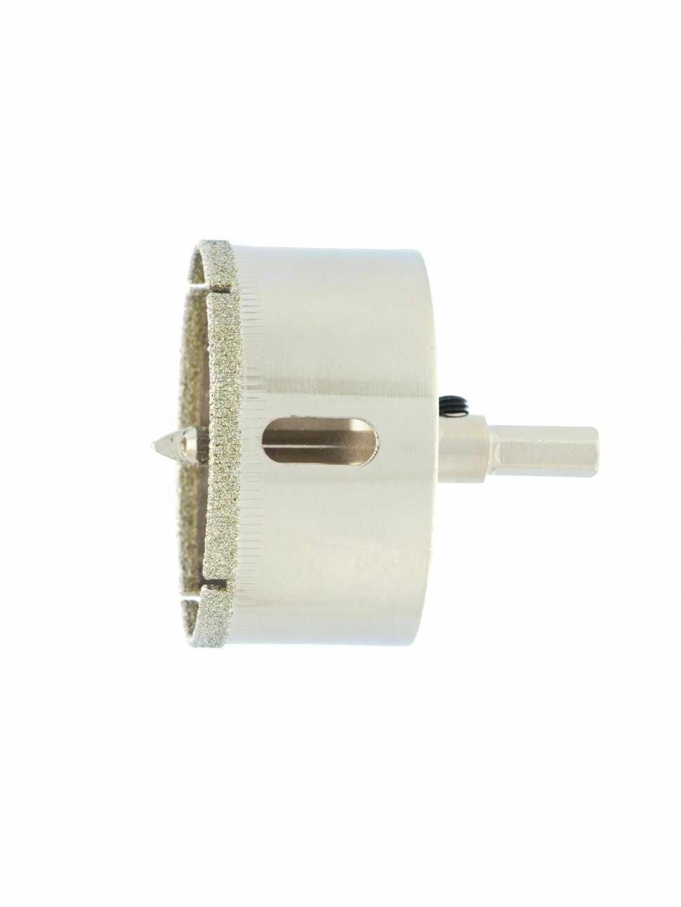 Сверло по керамической плитке и стеклу, 55 х 55 мм, шестигранный хвостовик, с центрующим сверлом Сибртех 72723