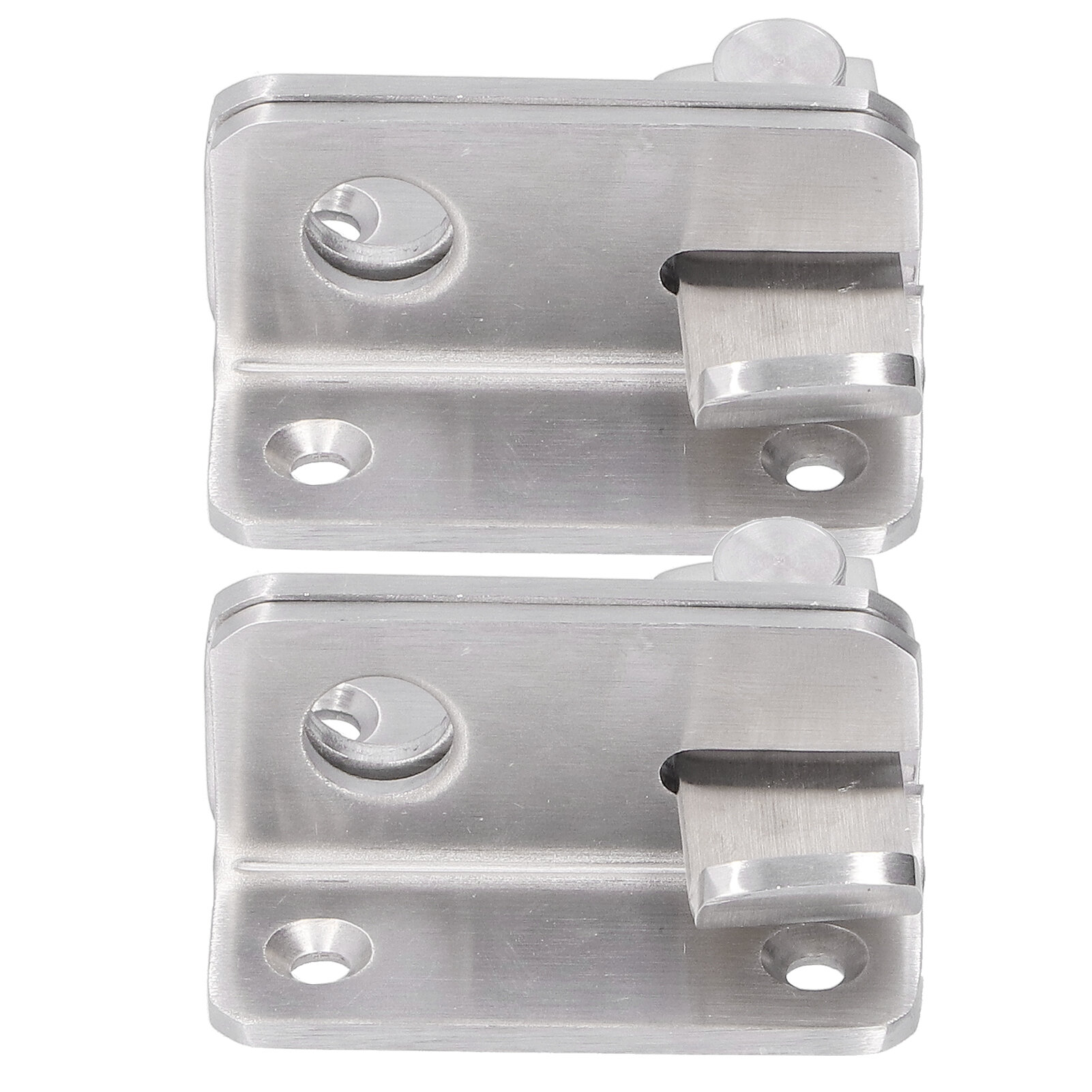 2 комплекта ручного дверного болта из нержавеющей стали, болт без перфорации, замок для шкафа, аксессуары для дверей ванной комнаты