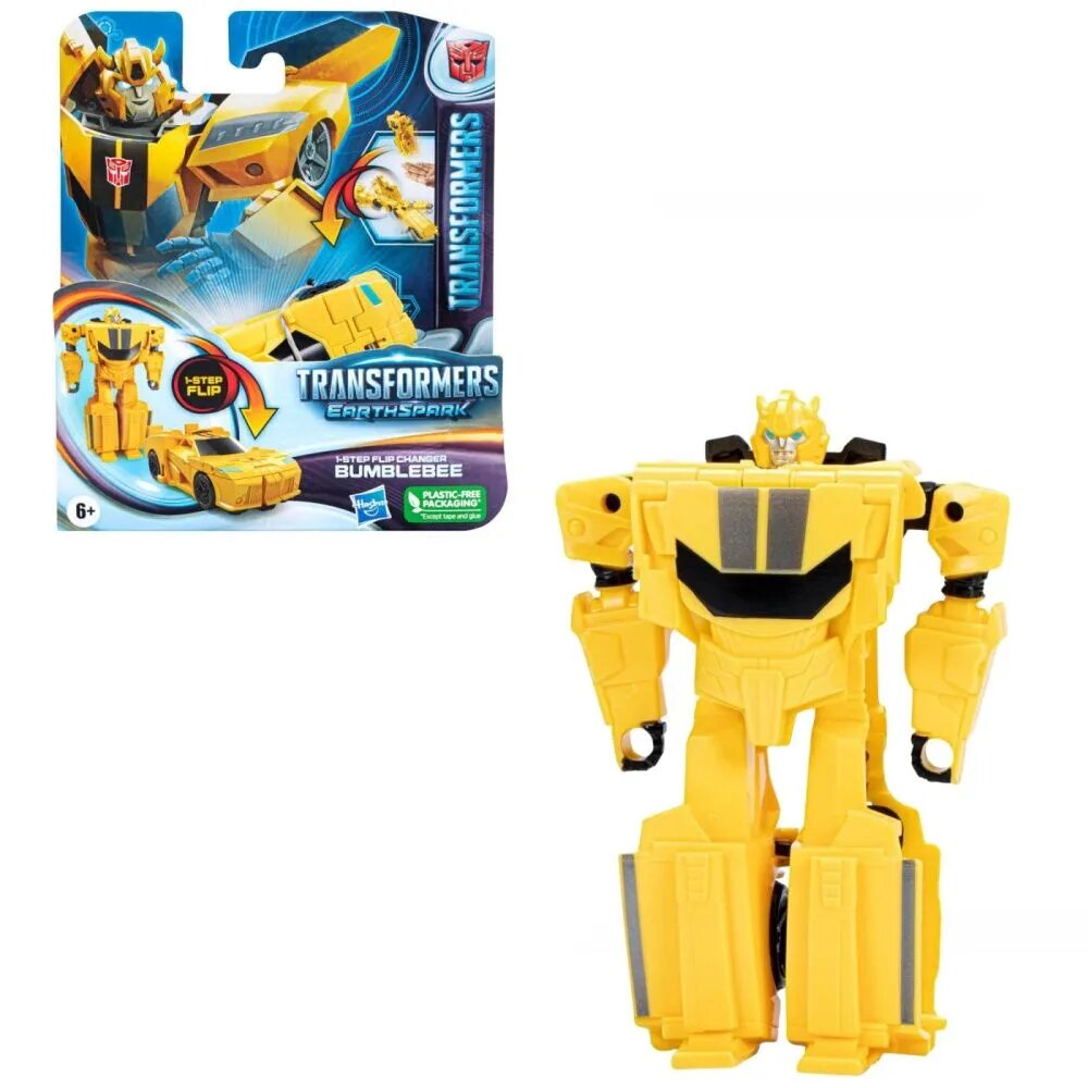Трансформеры Hasbro Игрушка Transformers Toys EarthSpark 1-Step Flip Changer Bumblebee Action Figure