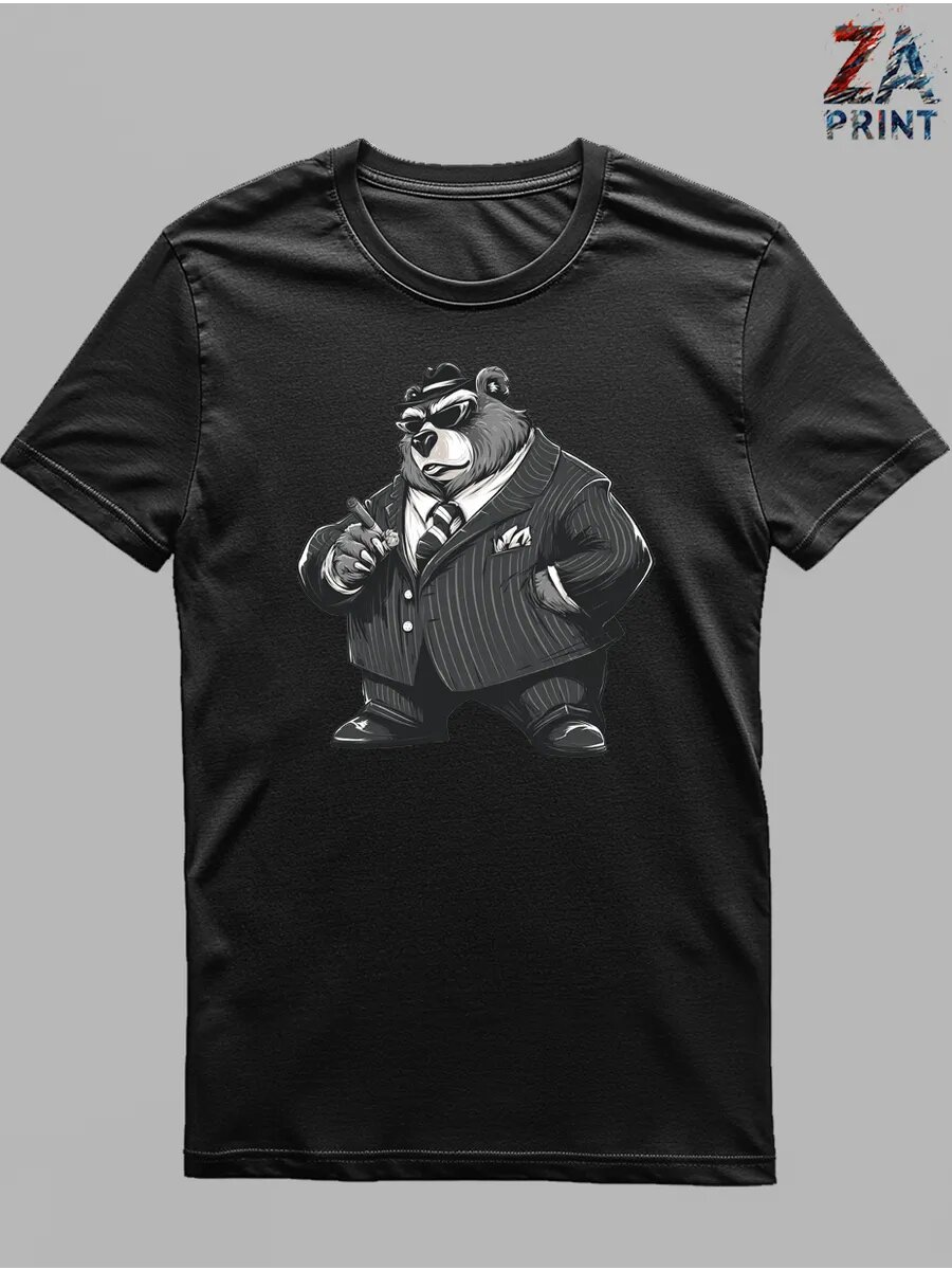 Футболка тони сопрано медведь