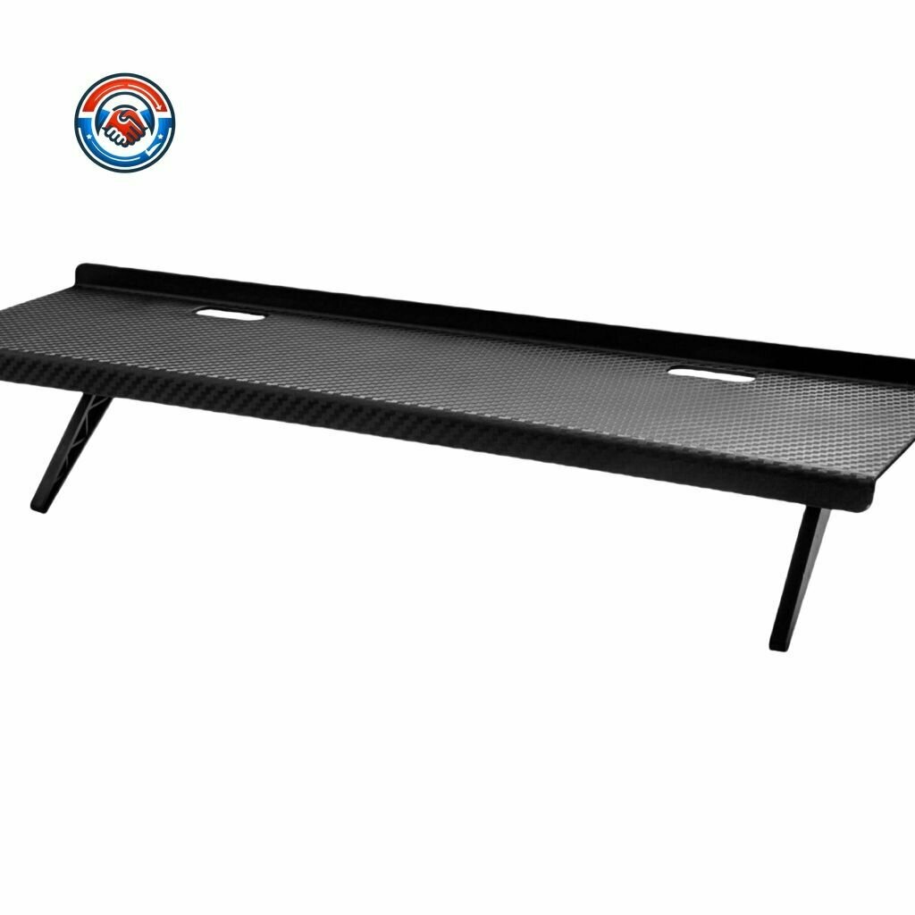 Стойка для ТВ-приставки и монитора без сверления, регулируемая полка из ABS-пластика для роутера, консоли и пультов, кронштейн для организации рабочего места, 30x12,5 см