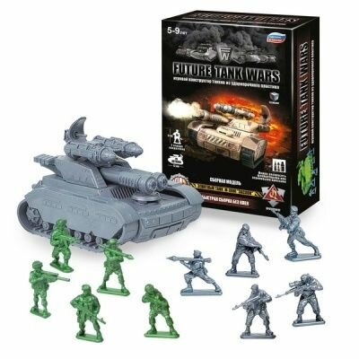 Лена Конструктор игровой Зенитный танк. Заслон + 10 солдатиков