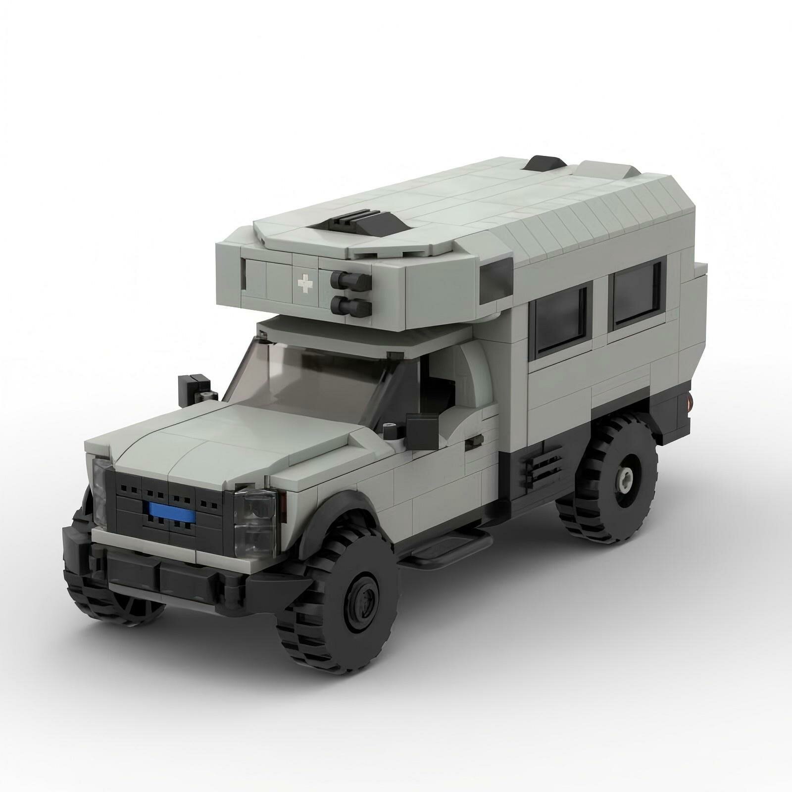 Набор головоломок, игрушечная модель, MOC-136462 Ford F-550, креативная сборка автомобиля, подарок для детей