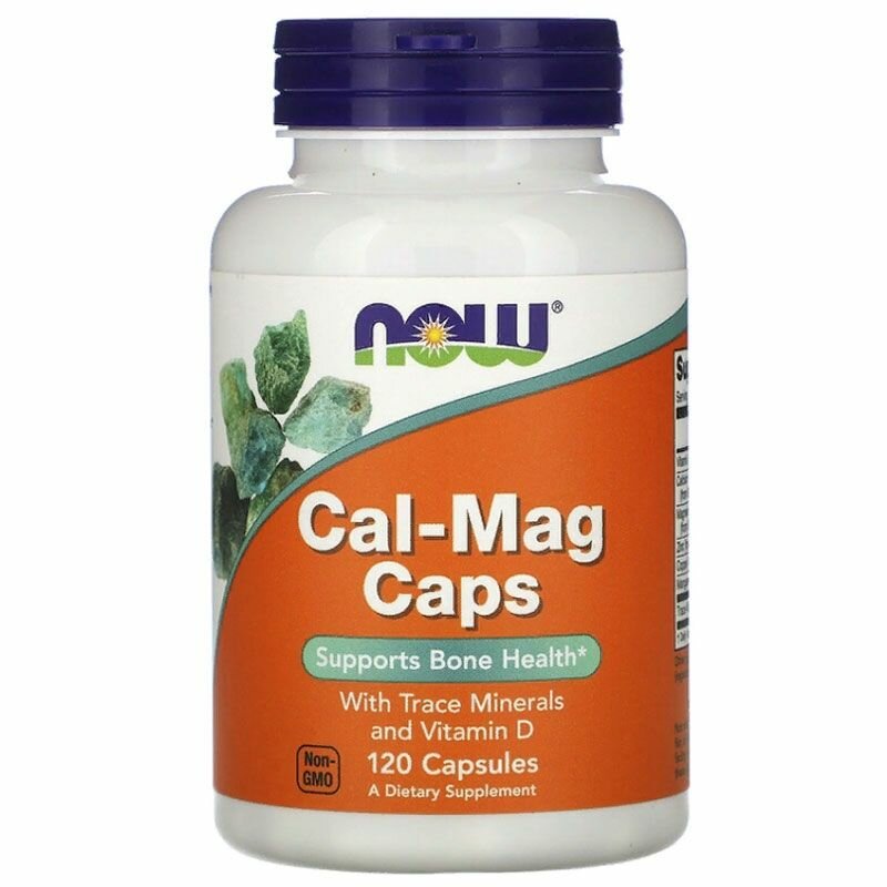 Витамины и минералы NOW Cal-Mag+D (120 капс.)
