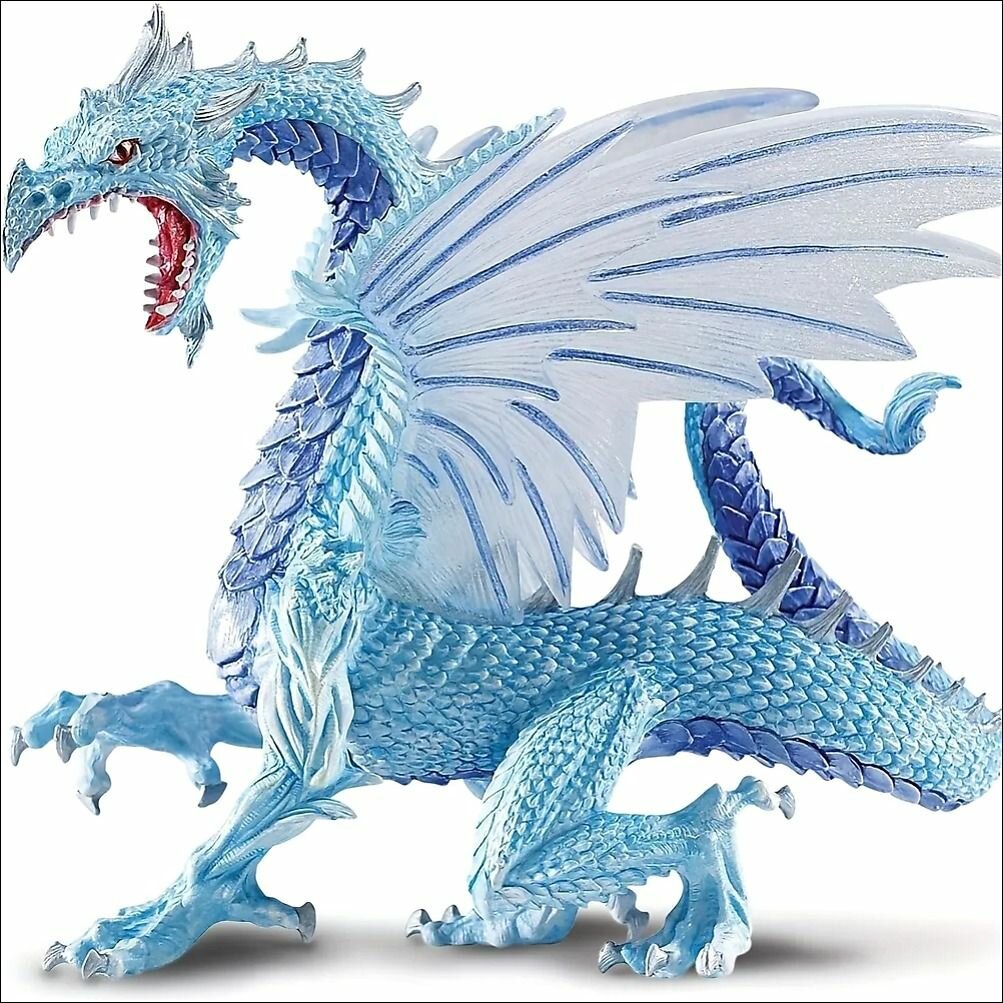 Западное мифологическое животное Ледяной летающий дракон Бог-дракон-украшение статичная игрушка-украшение