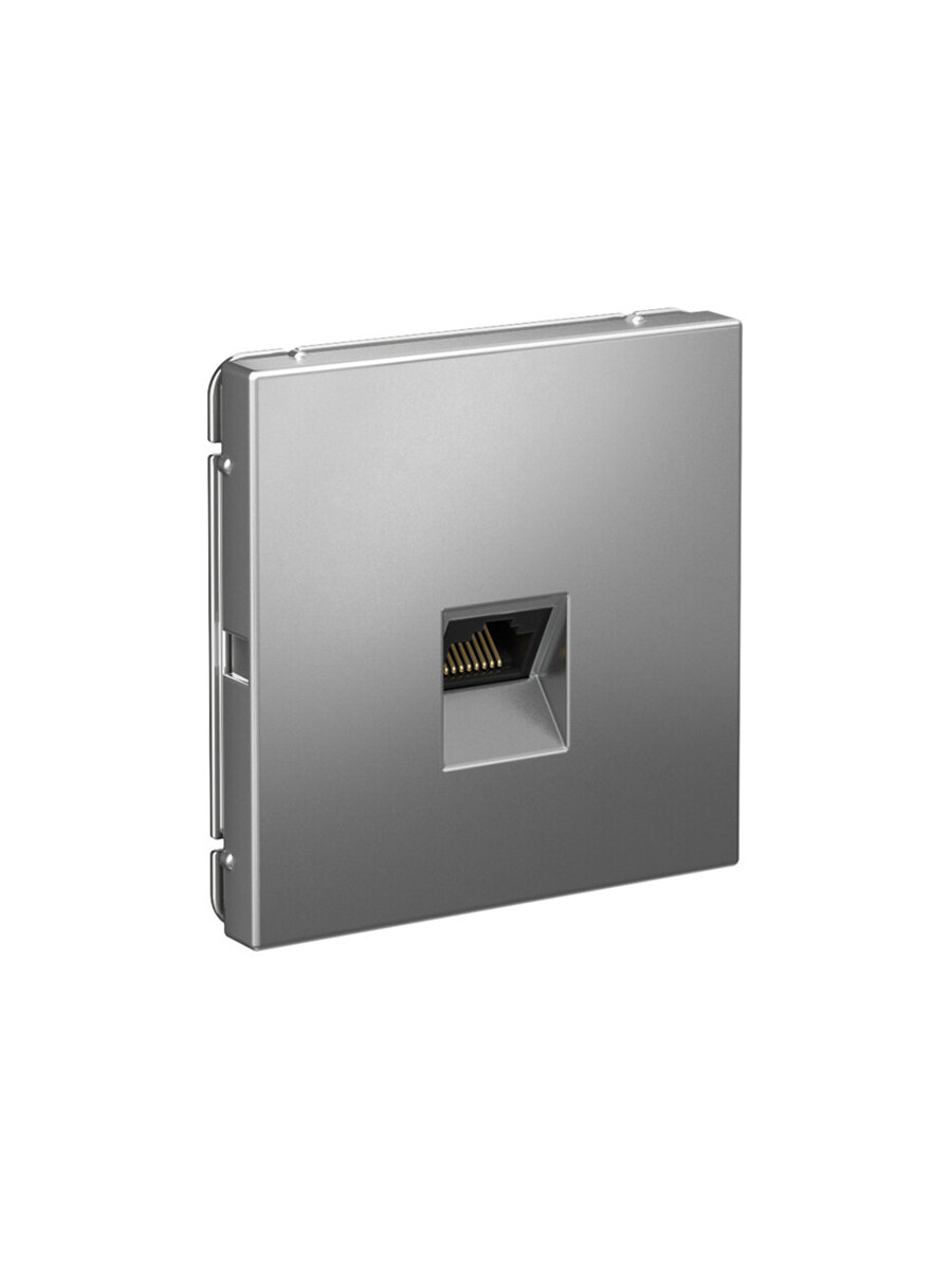 Механизм розетки компьютерной Systeme Electric ArtGallery RJ45, 6A, сталь