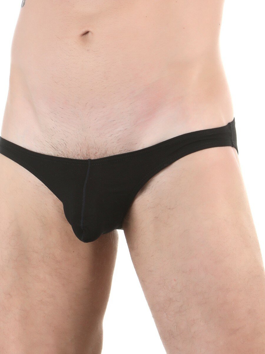 Мужские трусы слипы черные Romeo Rossi 2069-2 хлопок/эластан XXL (52)