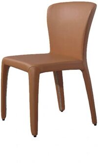 Стул обеденный в стиле Hola 367 Leather Dining Chair by Cassina (коричневый без подлокотника микроволокно)