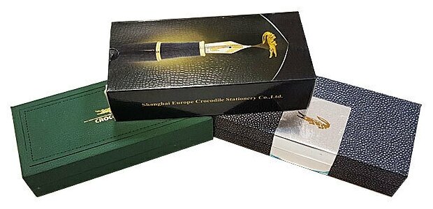 Подарочная ручка-роллер Crocodile R 218 Gold в футляре
