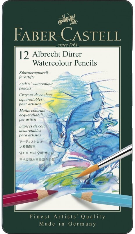Карандаши акварельные Faber-Castell Albrecht Dürer,12цв, м. коробка 117512