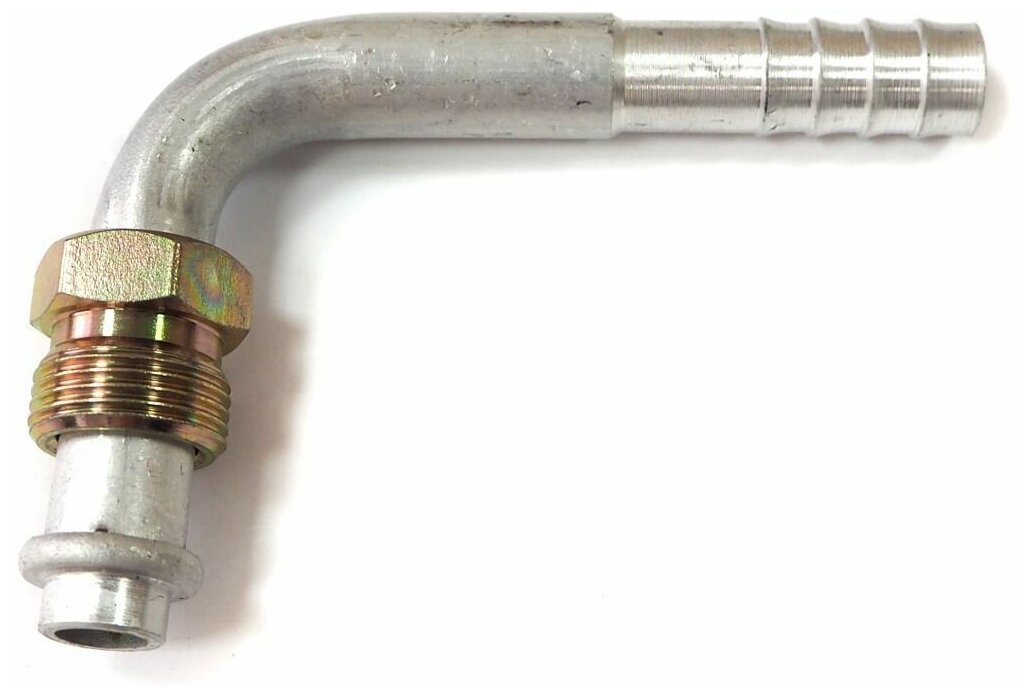 Фитинг O-Ring под шланг 10 мм (№8) угловой с подвижной резьбой