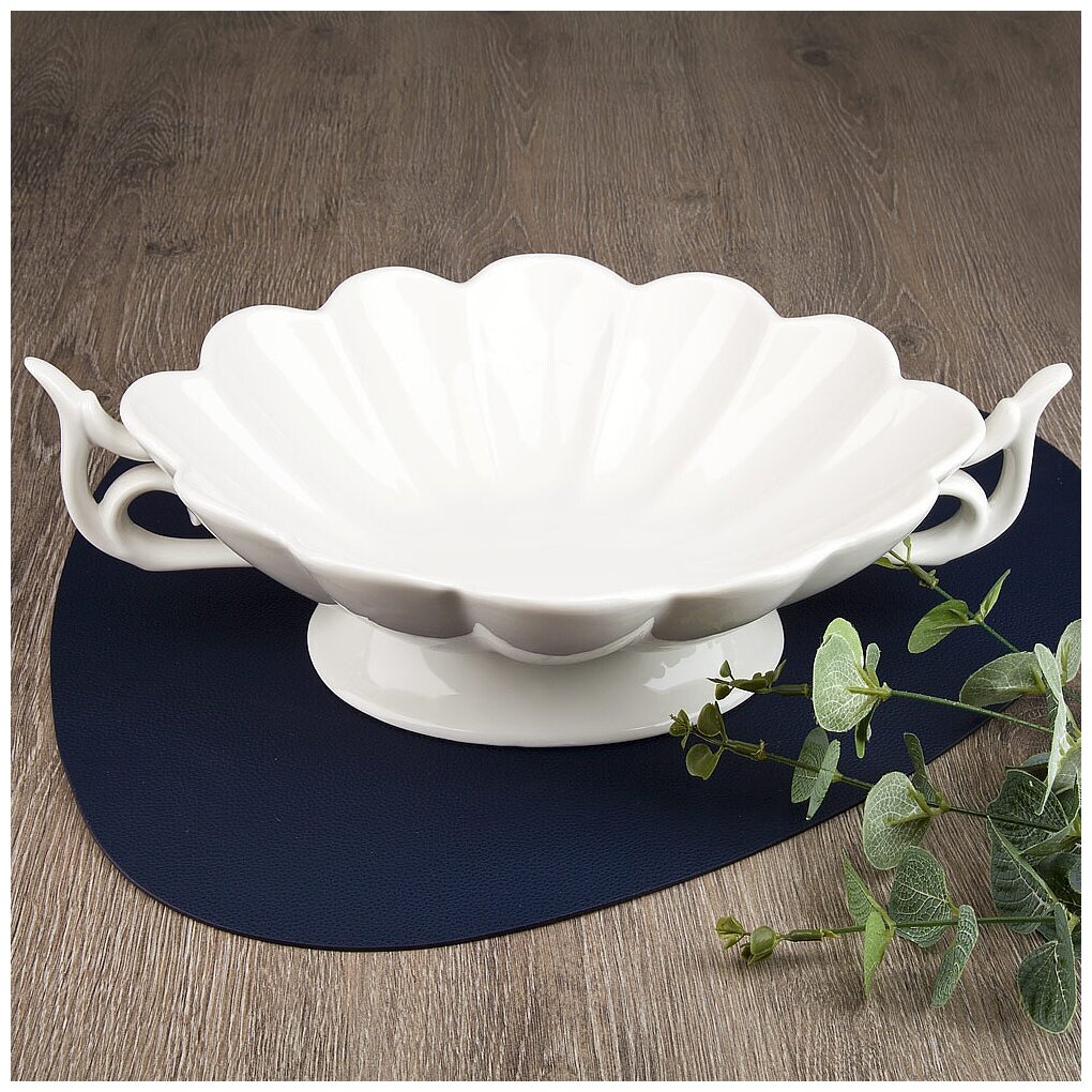 Салатник с ручками на ножке "Маршмеллоу", 1800 мл, Nouvelle, 0530144