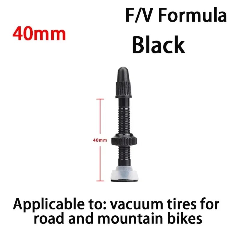 Велосипедные клапаны Presta Bolany VL-VF40/VL-VF60 40mm Black 1pc