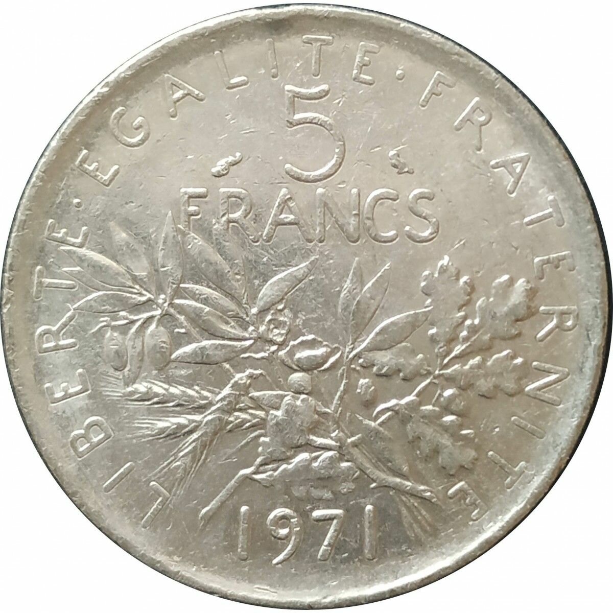 5 франков 1971 Франция из оборота