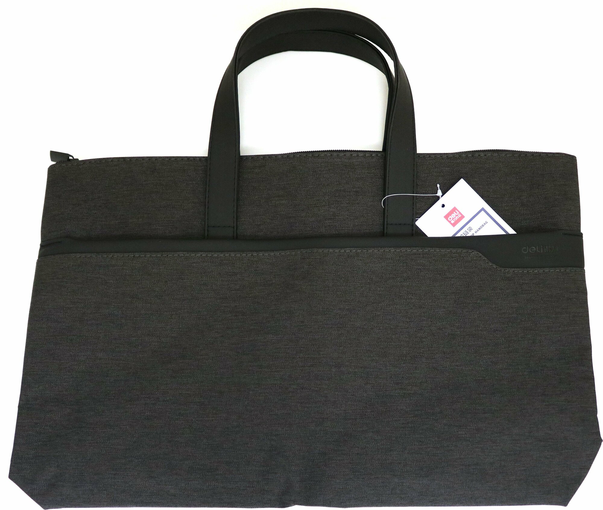 Папка-портфель 1 отделение, терилен, серая (63750GREY)