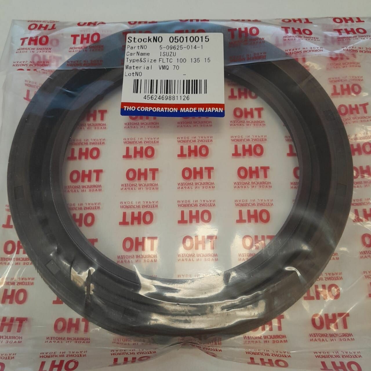 Сальник коленчатого вала задний THO 05010015 Isuzu двигатель 4BA1, 4BC1. OEM: 5-09625-014-1
