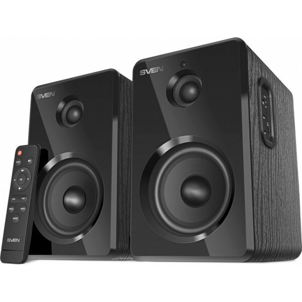 Акустическая система SVEN 2.0 SVEN SPS-725 черный (50 Вт, BT, пульт)