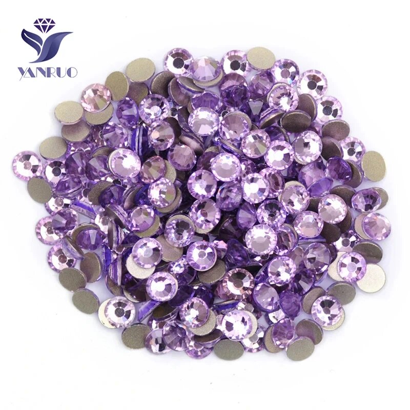 Фиолетовые кристаллы YANRUO для декора SS16 1440Pcs