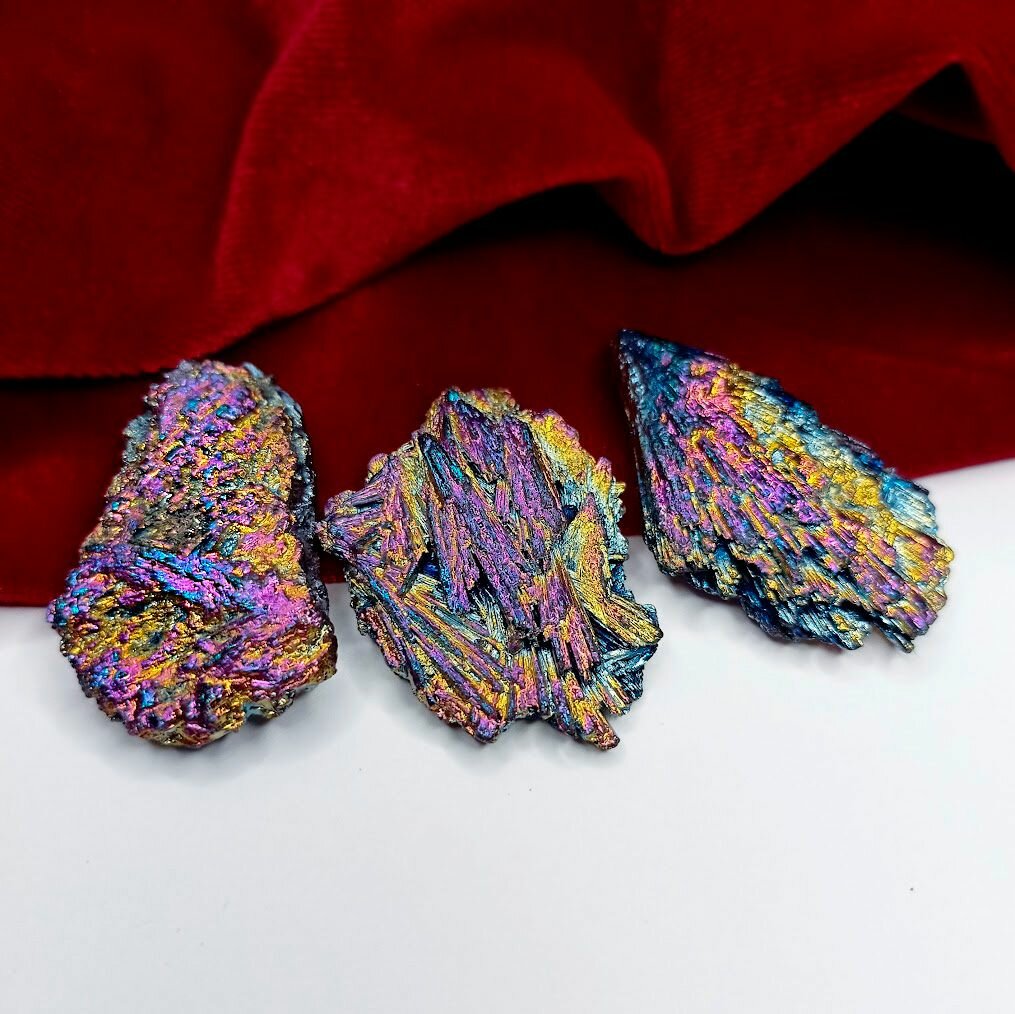 Натуральный камень Кианит, Ведьмина Метла (Шабаш) / Радужный (1шт, 3-4 см)