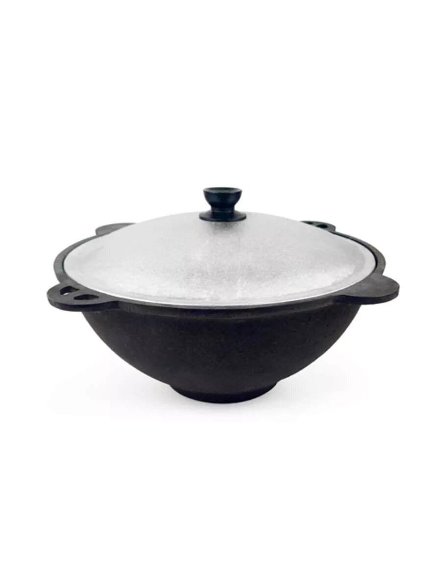 Чугунный казан BARAKA с крыш. 10л