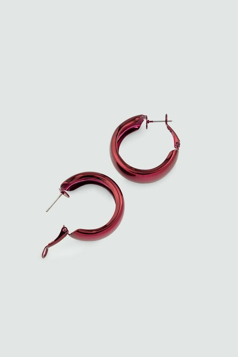 Серьги конго Freeform Jewellery, красный — фото 1